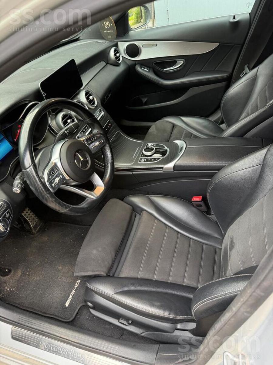 Grey Mercedes-Benz c-220 2018 in Rezekne, with an engine capacity of 2.00 L and mileage of 267 thousand km for 14790 €, photo 5 on AUTOMOTO.COM.LV