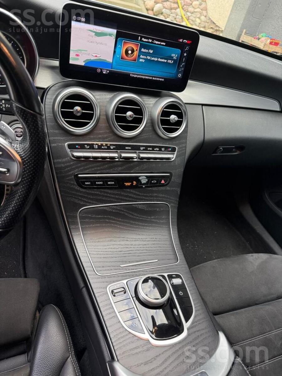 Grey Mercedes-Benz c-220 2018 in Rezekne, with an engine capacity of 2.00 L and mileage of 267 thousand km for 14790 €, photo 7 on AUTOMOTO.COM.LV