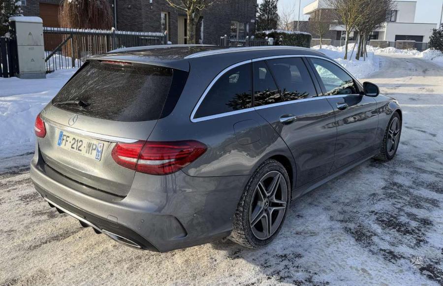 Grey Mercedes-Benz c-220 2019 in Vilnius, with an engine capacity of 2.14 L and mileage of 209 thousand km for 15700 €, photo 6 on AUTOMOTO.COM.LV