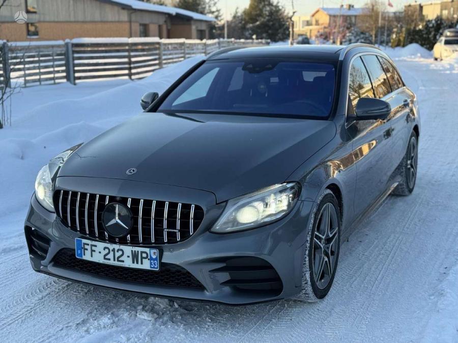 Grey Mercedes-Benz c-220 2019 in Vilnius, with an engine capacity of 1.95 L and mileage of 210 thousand km for 16500 €, photo 11 on AUTOMOTO.COM.LV