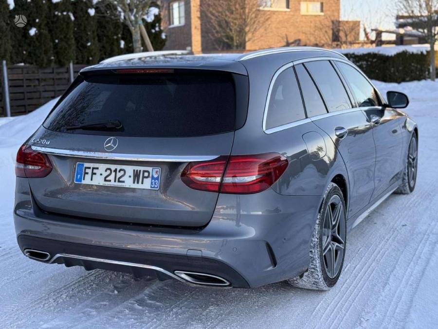 Grey Mercedes-Benz c-220 2019 in Vilnius, with an engine capacity of 1.95 L and mileage of 210 thousand km for 16500 €, photo 12 on AUTOMOTO.COM.LV