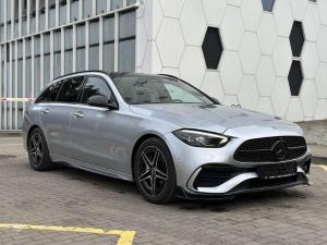 Grey Mercedes-Benz c-220 2022 in Vilnius, with an engine capacity of 1.99 L and mileage of 223 thousand km for 24999 €, photo 3 on AUTOMOTO.COM.LV