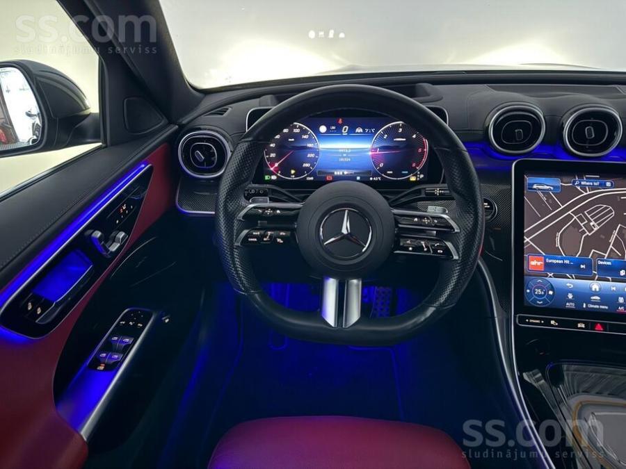 Grey Mercedes-Benz c-220 2022 in Riga, with an engine capacity of 2.00 L and mileage of 102 thousand km for 34900 €, photo 10 on AUTOMOTO.COM.LV