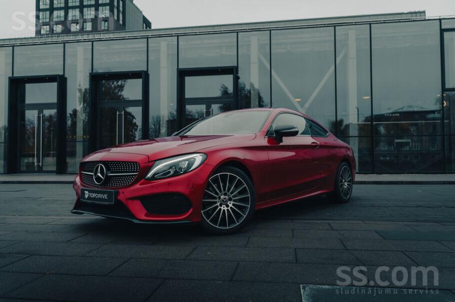 Red Mercedes-Benz c-220 2017 in Riga, with an engine capacity of 2.20 L and mileage of 84 thousand km for 24500 €, photo 1 on AUTOMOTO.COM.LV