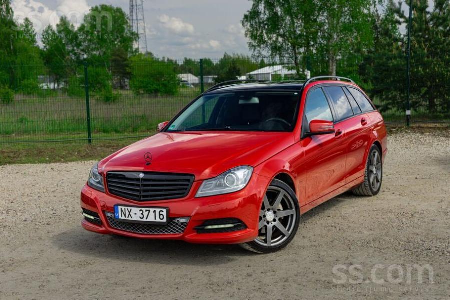Red Mercedes-Benz c-220 2013 in Riga, with an engine capacity of 2.20 L and mileage of 0 thousand km for 13400 €, photo 1 on AUTOMOTO.COM.LV