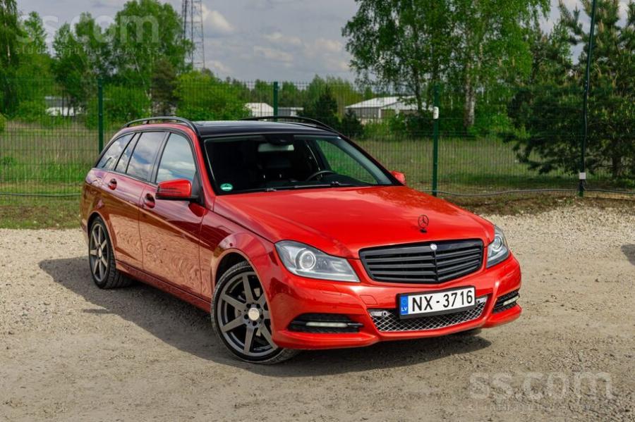 Red Mercedes-Benz c-220 2013 in Riga, with an engine capacity of 2.20 L and mileage of 0 thousand km for 13400 €, photo 3 on AUTOMOTO.COM.LV