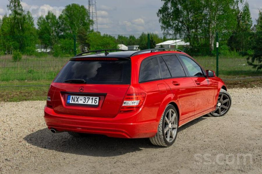 Red Mercedes-Benz c-220 2013 in Riga, with an engine capacity of 2.20 L and mileage of 0 thousand km for 13400 €, photo 6 on AUTOMOTO.COM.LV