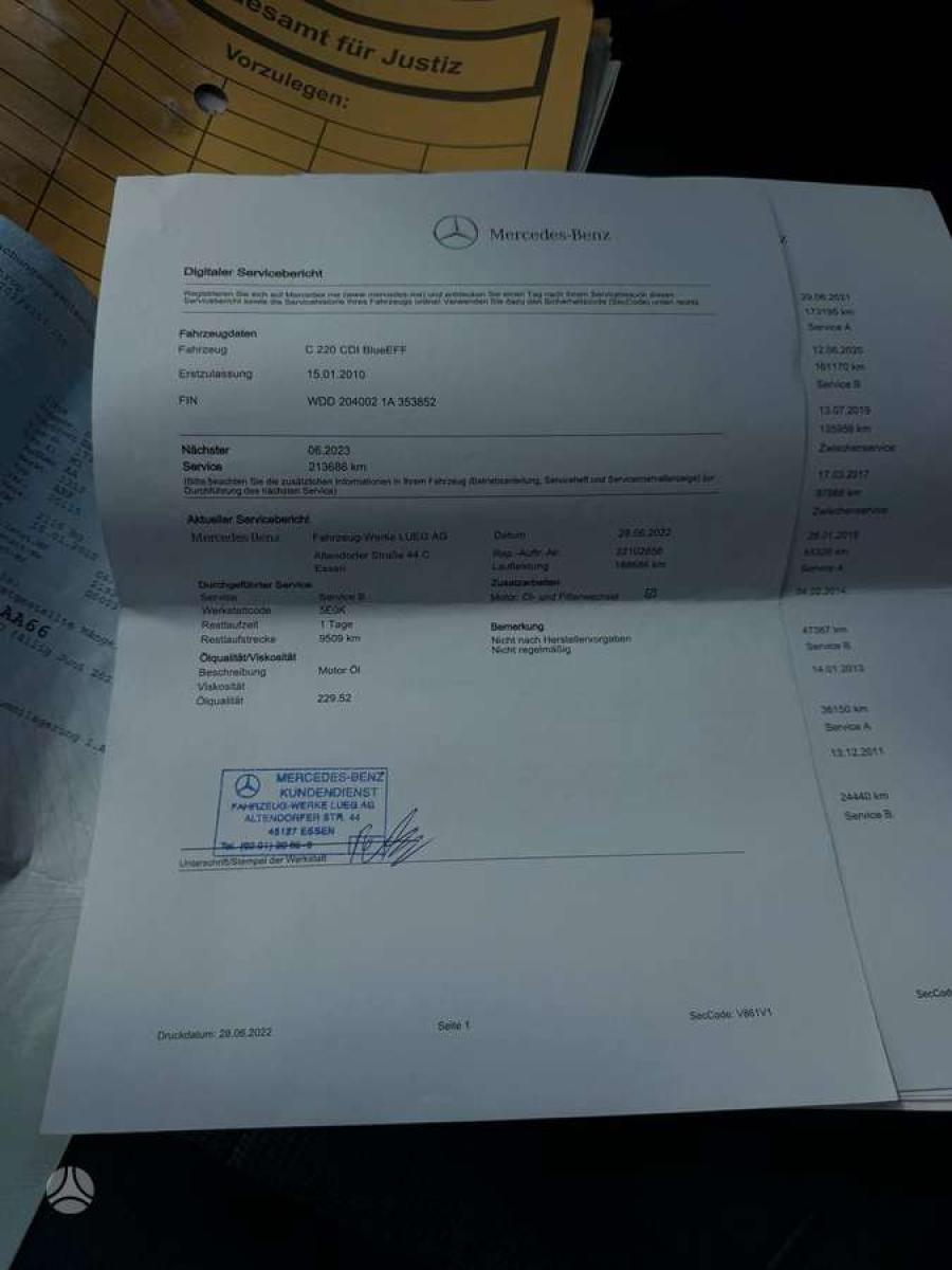Mercedes-Benz c-220 2010 Viļņa, ar dzinēja tilpumu 2.15 L un nobraukumu 238 tūkst. km par 5950 €, foto 22 vietnē AUTOMOTO.COM.LV