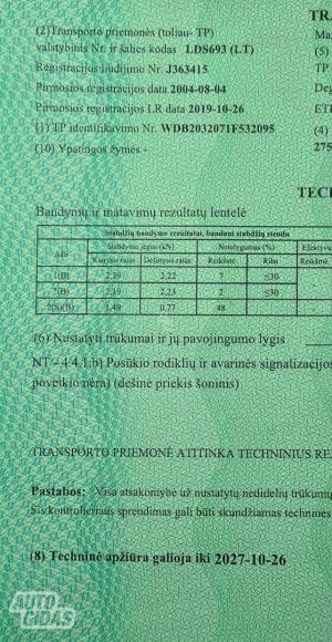 Мерседес Ц 220 2004 в Утена, объемом двигателя 2.10 л и пробегом 294 тыс. км за 1600 €, фото 6 на AUTOMOTO.COM.LV