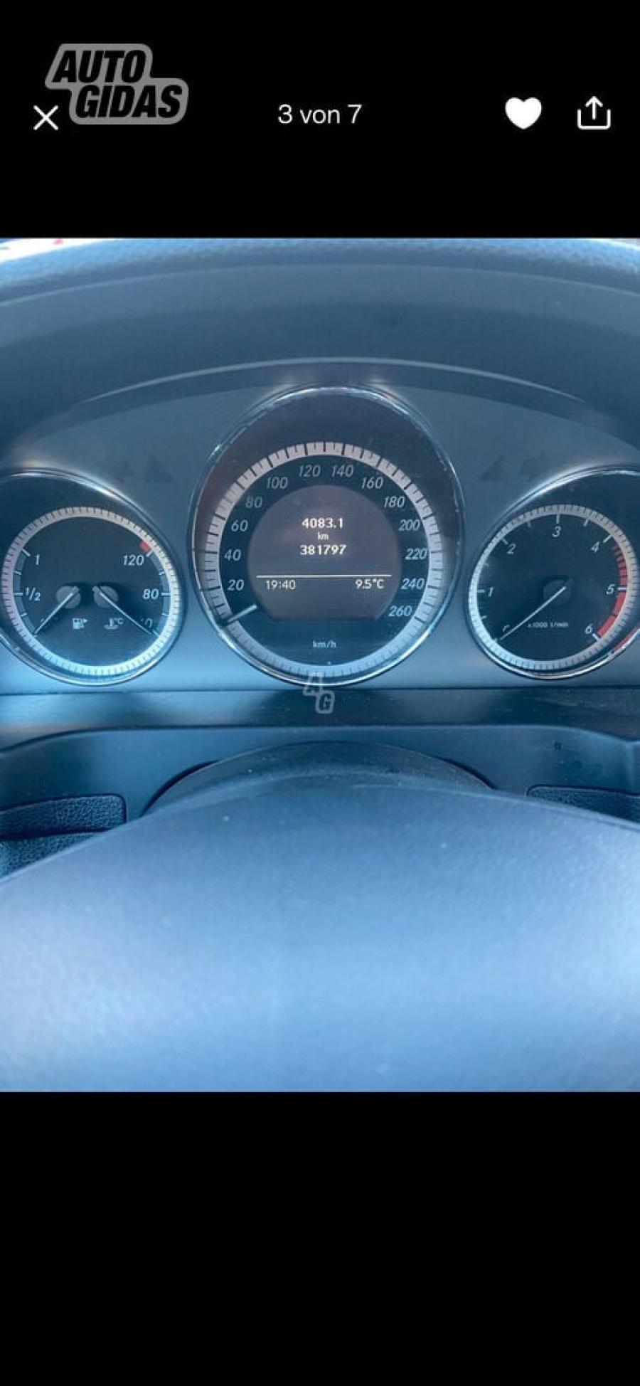 Mercedes-Benz c-220 2009 in Vilnius, with an engine capacity of 2.20 L and mileage of 386 thousand km for 2500 €, photo 6 on AUTOMOTO.COM.LV