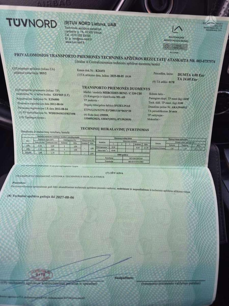 Balts Mercedes-Benz c-220 2012 Molėtai, ar dzinēja tilpumu 2.14 L un nobraukumu 159 tūkst. km par 9500 €, foto 22 vietnē AUTOMOTO.COM.LV