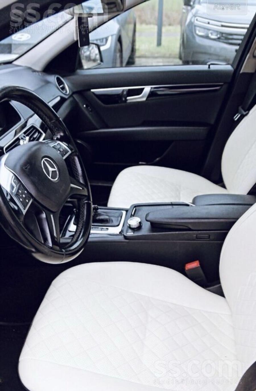 White Mercedes-Benz c-220 2011 in Riga, with an engine capacity of 2.20 L and mileage of 0 thousand km for 8100 €, photo 4 on AUTOMOTO.COM.LV