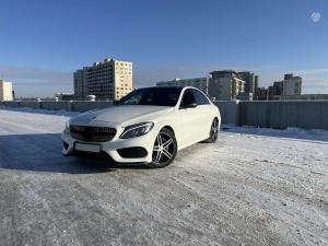 White Mercedes-Benz c-220 2016 in Vilnius, with an engine capacity of 2.14 L and mileage of 183 thousand km for 16900 €, photo 2 on AUTOMOTO.COM.LV