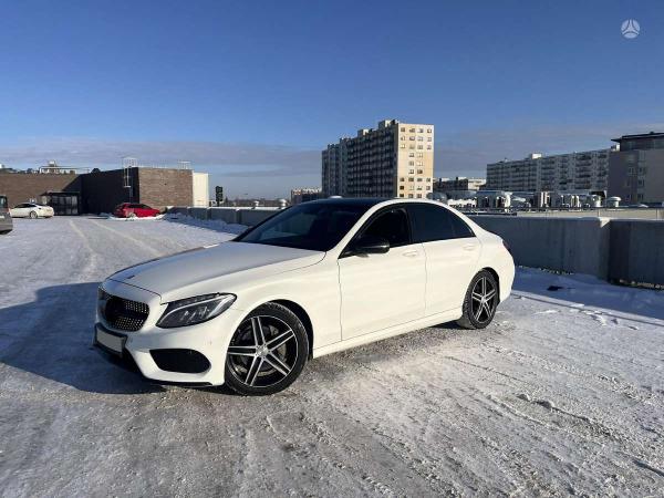 White Mercedes-Benz c-220 2016 in Vilnius, with an engine capacity of 2.14 L and mileage of 183 thousand km for 16900 €, photo 3 on AUTOMOTO.COM.LV