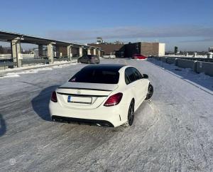 White Mercedes-Benz c-220 2016 in Vilnius, with an engine capacity of 2.14 L and mileage of 183 thousand km for 16900 €, photo 7 on AUTOMOTO.COM.LV