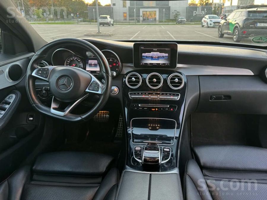White Mercedes-Benz c-220 2016 in Riga, with an engine capacity of 2.20 L and mileage of 179 thousand km for 16800 €, photo 9 on AUTOMOTO.COM.LV