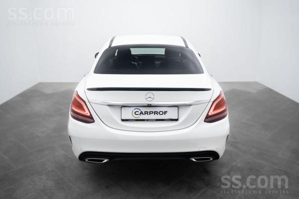 White Mercedes-Benz c-220 2019 in Tallinn, with an engine capacity of 2.00 L and mileage of 130 thousand km for 24999 €, photo 8 on AUTOMOTO.COM.LV