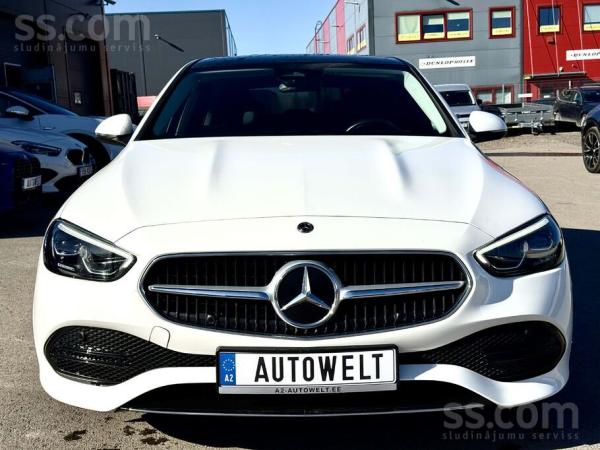 White Mercedes-Benz c-220 2021 in Tallinn, with an engine capacity of 2.00 L and mileage of 80 thousand km for 29899 €, photo 3 on AUTOMOTO.COM.LV