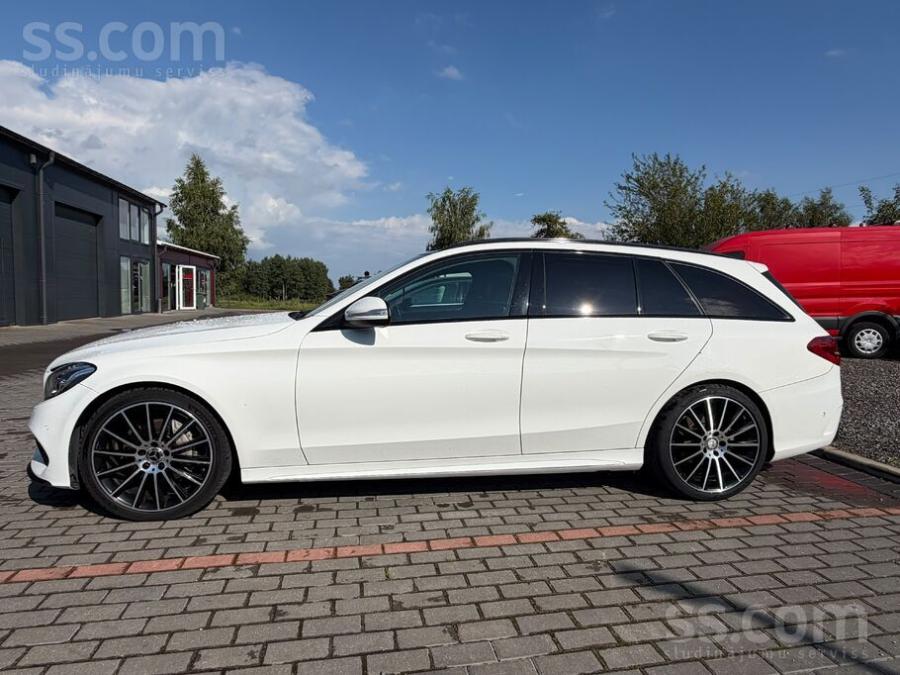 White Mercedes-Benz c-220 2014 in Saldus, with an engine capacity of 2.20 L and mileage of 327 thousand km for 13400 €, photo 6 on AUTOMOTO.COM.LV