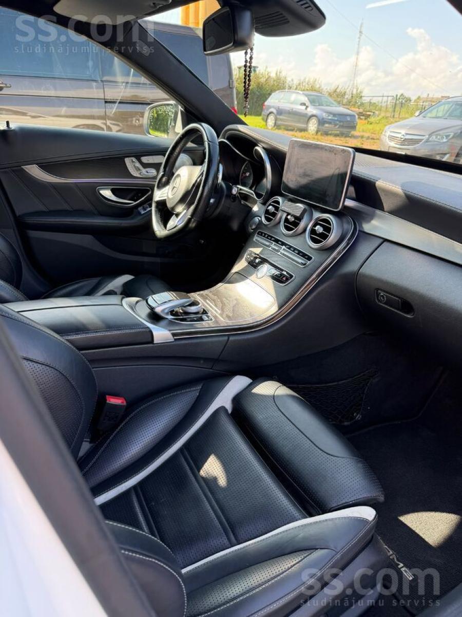 White Mercedes-Benz c-220 2014 in Saldus, with an engine capacity of 2.20 L and mileage of 327 thousand km for 13400 €, photo 13 on AUTOMOTO.COM.LV