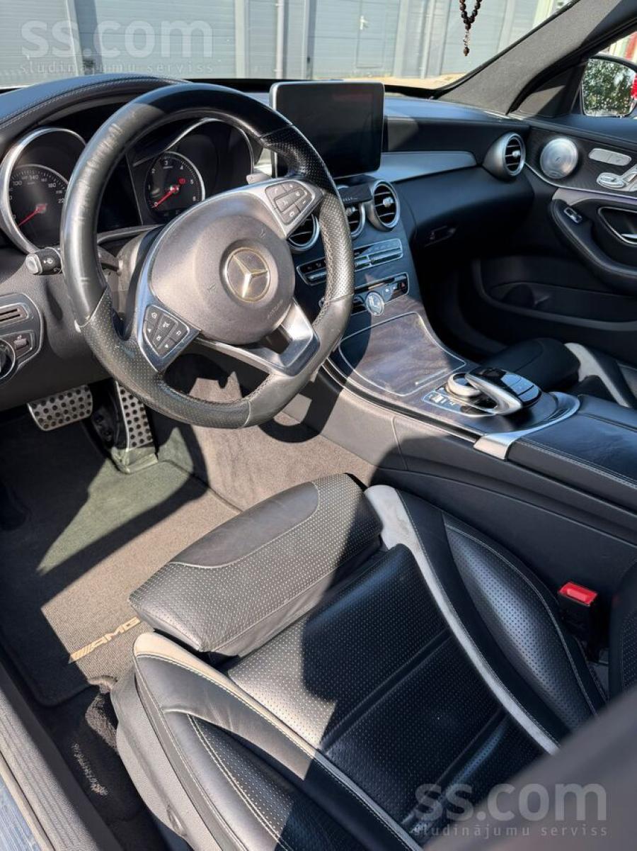 White Mercedes-Benz c-220 2014 in Saldus, with an engine capacity of 2.20 L and mileage of 327 thousand km for 13400 €, photo 15 on AUTOMOTO.COM.LV
