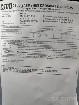 Balts Mercedes-Benz c-220 2015 Saldus, ar dzinēja tilpumu 2.20 L un nobraukumu 280 tūkst. km par 13250 €, foto 16 vietnē AUTOMOTO.COM.LV