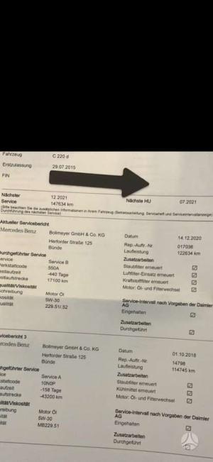 Balts Mercedes-Benz c-220 2016 Raseiniai, ar dzinēja tilpumu 2.20 L un nobraukumu 215 tūkst. km par 13500 €, foto 20 vietnē AUTOMOTO.COM.LV