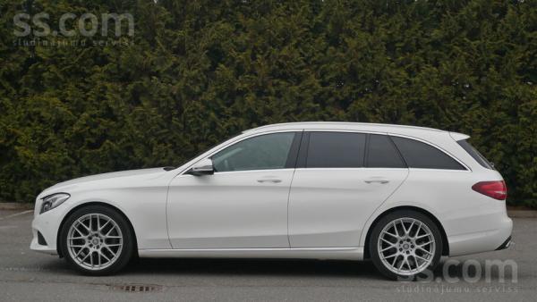 White Mercedes-Benz c-220 2017 in Riga, with an engine capacity of 2.20 L and mileage of 294 thousand km for 11900 €, photo 5 on AUTOMOTO.COM.LV