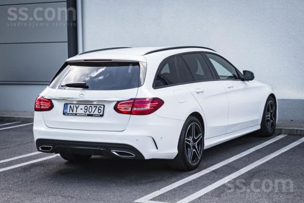White Mercedes-Benz c-220 2020 in Riga, with an engine capacity of 2.00 L and mileage of 0 thousand km for 3100 €, photo 4 on AUTOMOTO.COM.LV