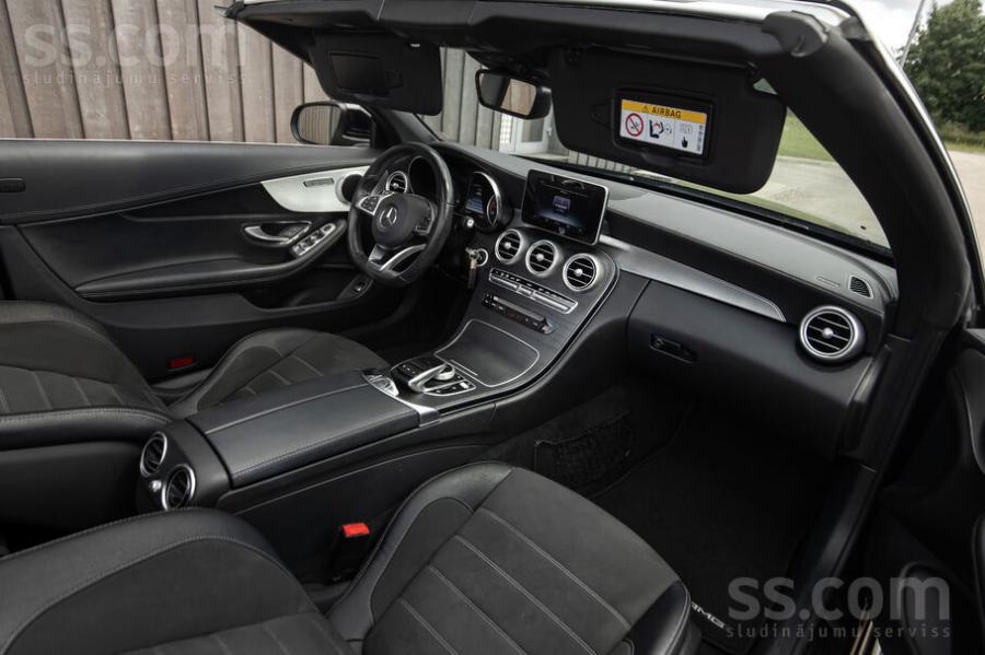 Black Mercedes-Benz C 250 2016 in Tukums, with an engine capacity of 2.20 L and mileage of 266 thousand km for 18990 €, photo 15 on AUTOMOTO.COM.LV