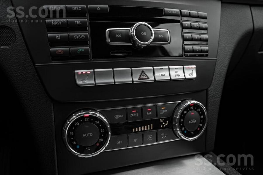 Black Mercedes-Benz C 250 2011 in Riga, with an engine capacity of 2.20 L and mileage of 238 thousand km for 9950 €, photo 24 on AUTOMOTO.COM.LV