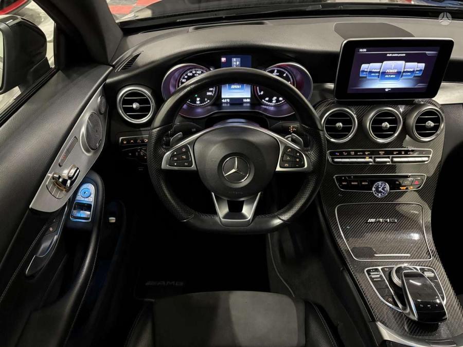 Black Mercedes-Benz C 250 2017 in Vilnius, with an engine capacity of 2.14 L and mileage of 229 thousand km for 22900 €, photo 22 on AUTOMOTO.COM.LV