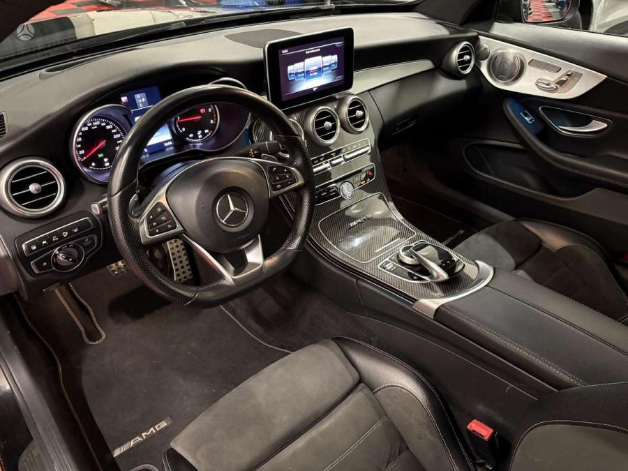 Black Mercedes-Benz C 250 2017 in Vilnius, with an engine capacity of 2.14 L and mileage of 229 thousand km for 21490 €, photo 11 on AUTOMOTO.COM.LV