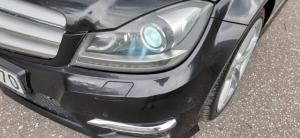 Black Mercedes-Benz C 250 2012 in Riga, with an engine capacity of 2.20 L and mileage of 210 thousand km for 9500 €, photo 16 on AUTOMOTO.COM.LV