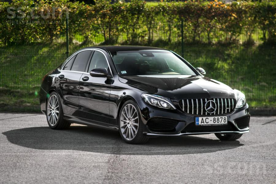 Black Mercedes-Benz C 250 2015 in Riga, with an engine capacity of 2.20 L and mileage of 188 thousand km for 16500 €, photo 3 on AUTOMOTO.COM.LV