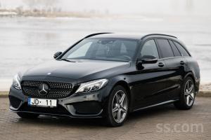 Black Mercedes-Benz C 250 2016 in Liepaja, with an engine capacity of 2.10 L and mileage of 0 thousand km for 15499 €, photo  on AUTOMOTO.COM.LV