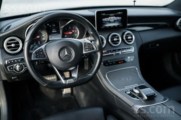 Black Mercedes-Benz C 250 2016 in Liepaja, with an engine capacity of 2.10 L and mileage of 0 thousand km for 15499 €, photo 7 on AUTOMOTO.COM.LV