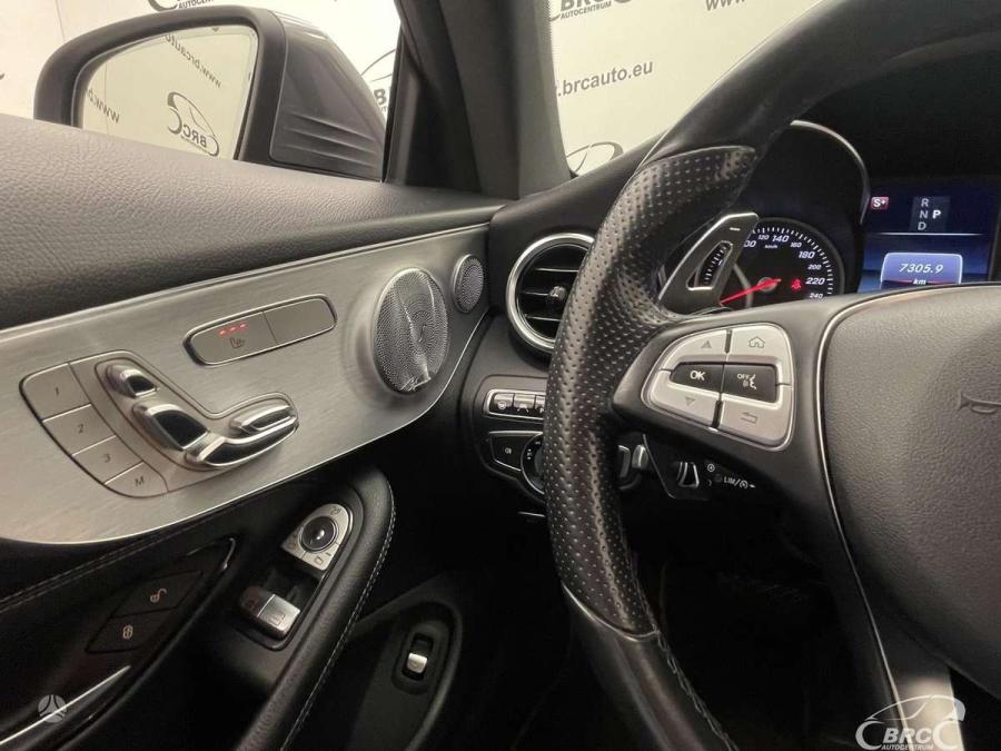 Grey Mercedes-Benz C 250 2016 in Vilnius, with an engine capacity of 2.14 L and mileage of 301 thousand km for 15600 €, photo 31 on AUTOMOTO.COM.LV