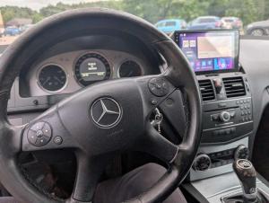 Grey Mercedes-Benz C 250 2009 in Vilnius, with an engine capacity of 2.14 L and mileage of 382 thousand km for 4200 €, photo 10 on AUTOMOTO.COM.LV