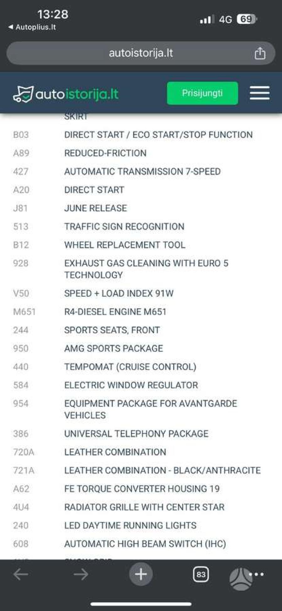 Pelēks Mercedes-Benz C 250 2012 Viļņa, ar dzinēja tilpumu 2.14 L un nobraukumu 320 tūkst. km par 7350 €, foto 21 vietnē AUTOMOTO.COM.LV