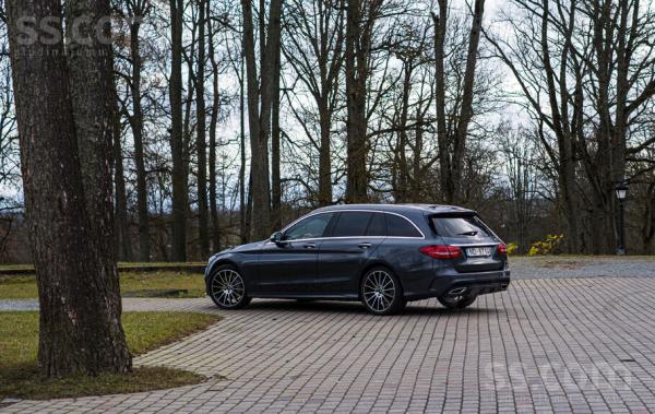 Grey Mercedes-Benz C 250 2015 in Gulbene, with an engine capacity of 2.20 L and mileage of 318 thousand km for 16200 €, photo 3 on AUTOMOTO.COM.LV
