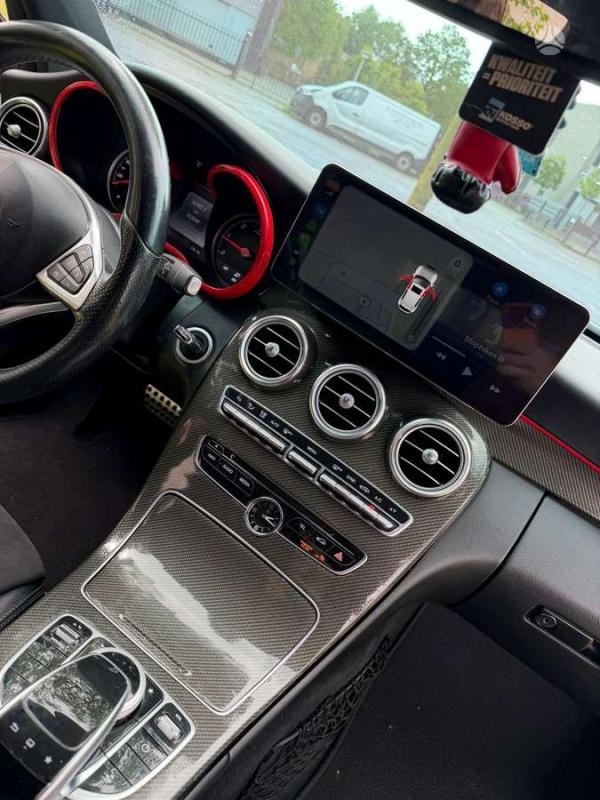 White Mercedes-Benz C 250 2016 in Jonava, with an engine capacity of 2.14 L and mileage of 182 thousand km for 16950 €, photo 9 on AUTOMOTO.COM.LV