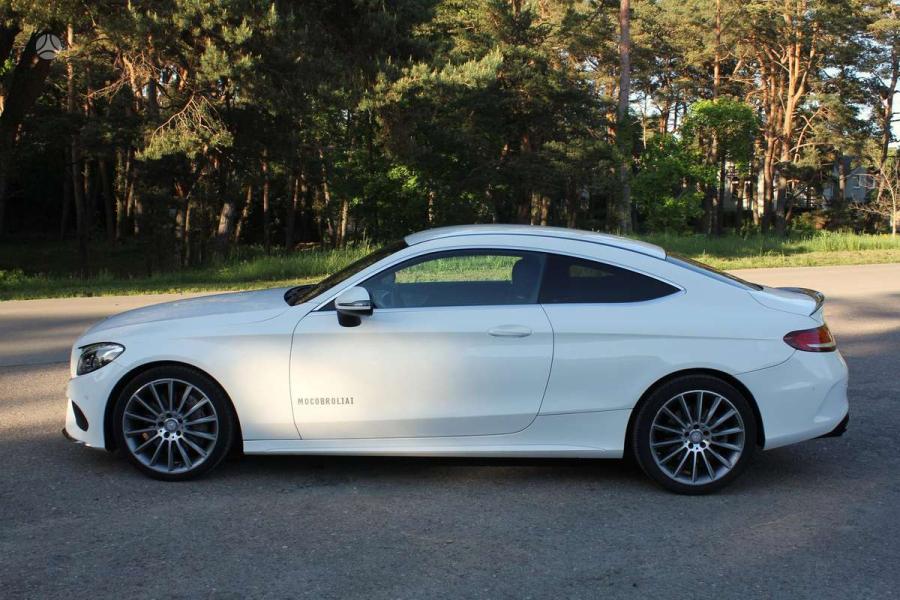 White Mercedes-Benz C 250 2016 in Kaunas, with an engine capacity of 2.14 L and mileage of 192 thousand km for 20900 €, photo 7 on AUTOMOTO.COM.LV