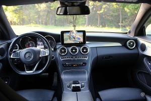 White Mercedes-Benz C 250 2016 in Kaunas, with an engine capacity of 2.14 L and mileage of 192 thousand km for 20900 €, photo 15 on AUTOMOTO.COM.LV