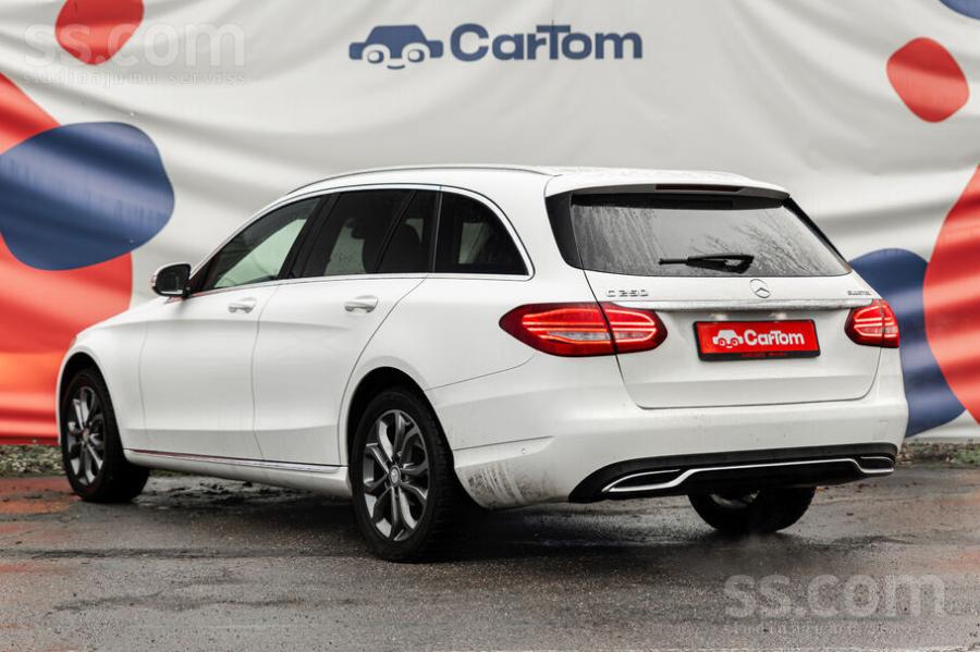 White Mercedes-Benz C 250 2014 in Riga, with an engine capacity of 2.10 L and mileage of 225 thousand km for 13500 €, photo 5 on AUTOMOTO.COM.LV