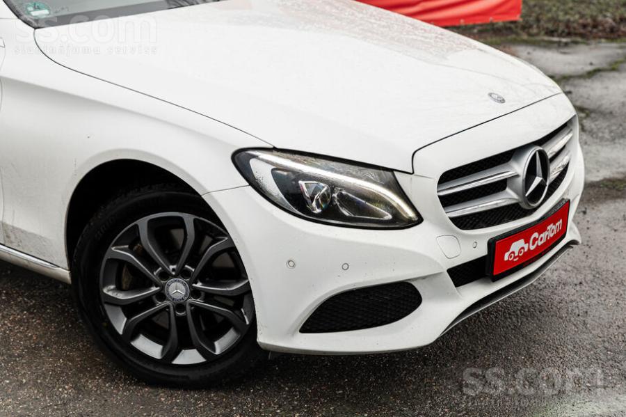 White Mercedes-Benz C 250 2014 in Riga, with an engine capacity of 2.10 L and mileage of 225 thousand km for 13500 €, photo 29 on AUTOMOTO.COM.LV