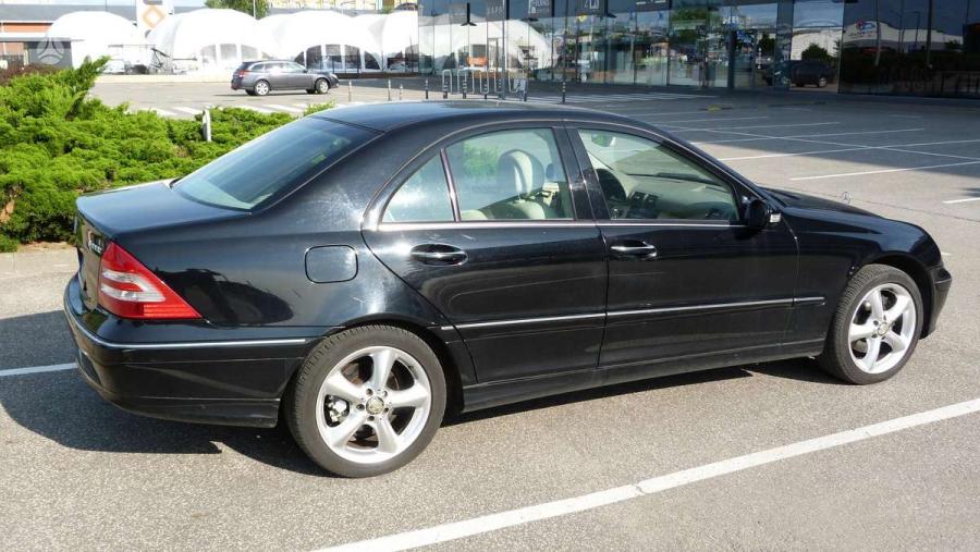 Black Mercedes-Benz c-280 2007 in Vilnius, with an engine capacity of 0.00 L and mileage of 78 thousand km for 5250 €, photo 18 on AUTOMOTO.COM.LV