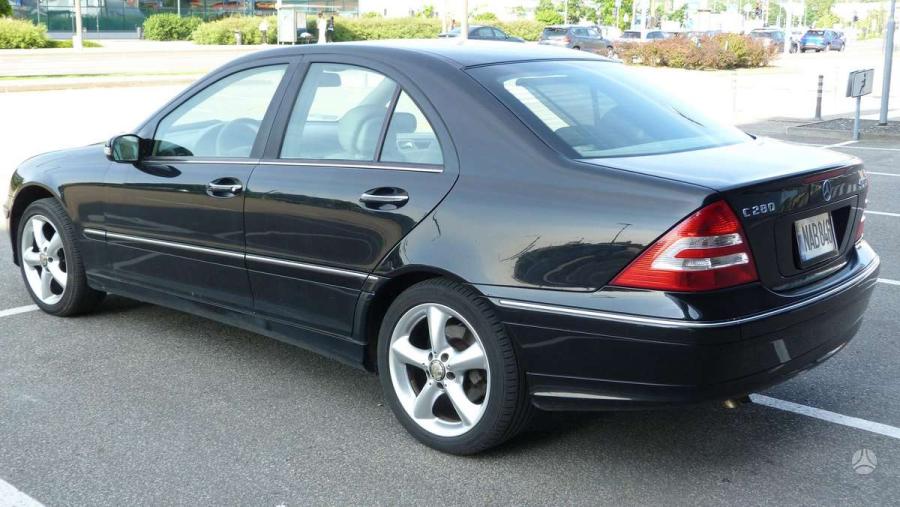 Black Mercedes-Benz c-280 2007 in Vilnius, with an engine capacity of 0.00 L and mileage of 78 thousand km for 5250 €, photo 30 on AUTOMOTO.COM.LV