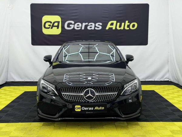 Black Mercedes-Benz C 300 2016 in Vilnius, with an engine capacity of 1.99 L and mileage of 221 thousand km for 19850 €, photo 7 on AUTOMOTO.COM.LV