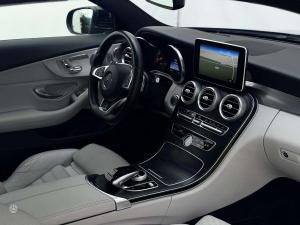 Black Mercedes-Benz C 300 2016 in Vilnius, with an engine capacity of 1.99 L and mileage of 221 thousand km for 19800 €, photo 16 on AUTOMOTO.COM.LV